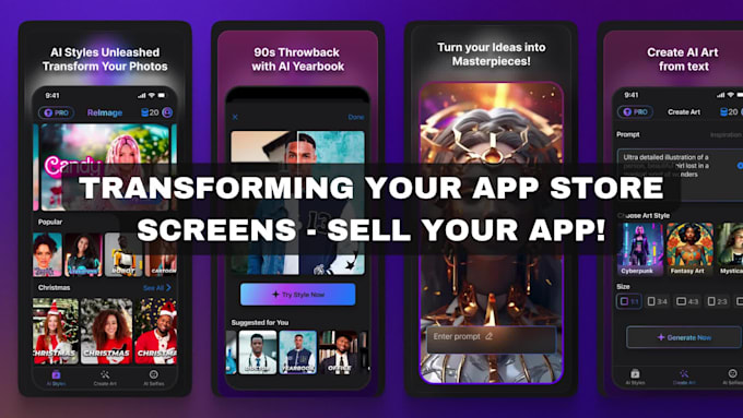 Do stunning app store screens that drive downloads by Alona_ya | Fiverr