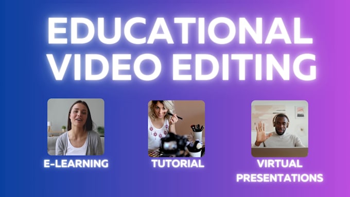 Edit video for tutorial, presentation, elearning lecture by Skjohnson00 | Fiverr