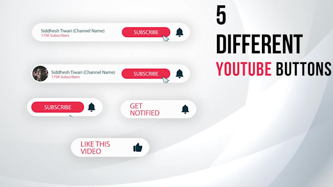 Create youtube subscribe and follow animation by Siddhesh_tiwari | Fiverr