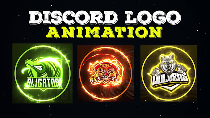 Design discord logo animation,discord animation, banner gif, pfp, icon ...