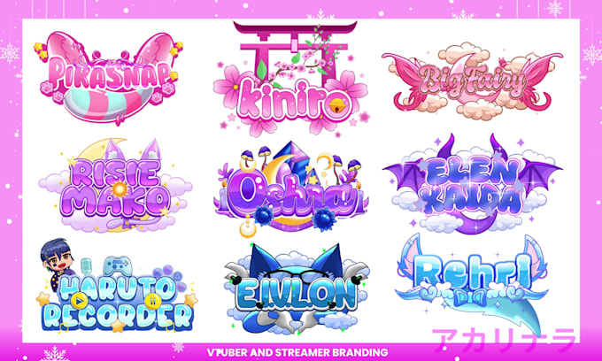 Design or redesign cute logo for vtuber and online twitch streamer by ...