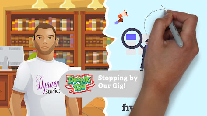Create a pro custom whiteboard animation and explainer video using videoscribe by Dynaemostudios ...