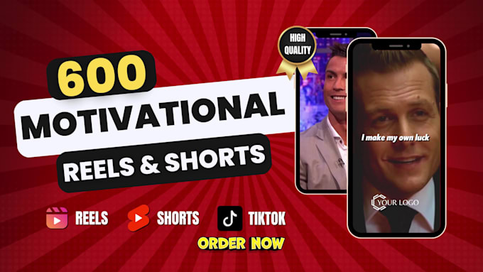 Create 600 motivational reels youtube shorts tiktok, and instagram reels by Farrukh_512 | Fiverr
