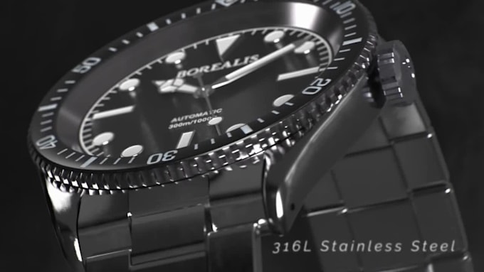 Do 3d watch animation 3d watch design 3d product animation wristwatch ...