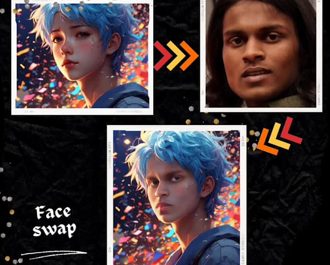 Do realistic face swap, head swap, head change, photo editing in ...