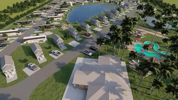 Design 2d 3d rv park, caravan park and motor cabins by Parametric_pk ...