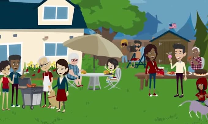 Create 2d animated stories and cartoon for kids youtube channel by ...