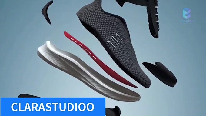 3d shoe animation 3d shoe modeling 3d sneakers shoe design footwear ...