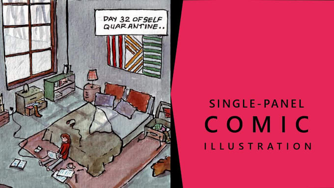 Create single panel comics for you by Nitadraw | Fiverr