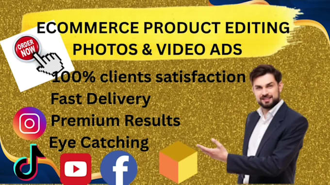 Edit ecommerce product photos video ads by Hydercreates_27 | Fiverr