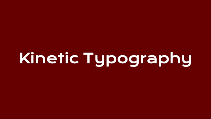 Create custom kinetic typography youtube video animation by Uzairarif04 | Fiverr