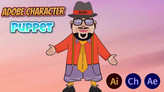 Design and rig adobe character animator puppet for twitch gaming by ...