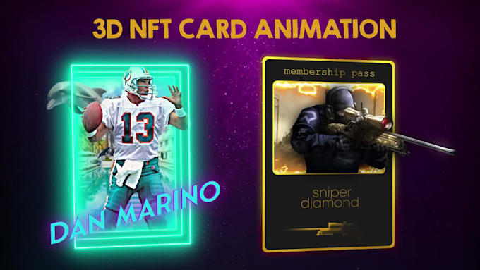Create 3d nft card animation by Nice_art | Fiverr