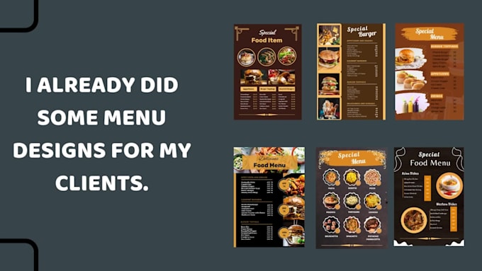 Design professional food menus, restaurant menus, price lists etc by ...