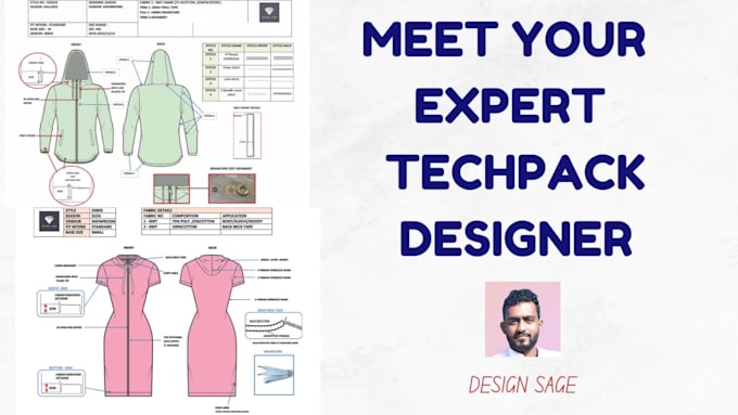 Design factory ready fashion tech pack and flat sketches by Dasun ...