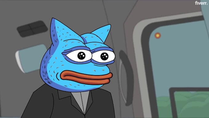 Make 2d animated gif, animated video, pepe style crypto meme by ...