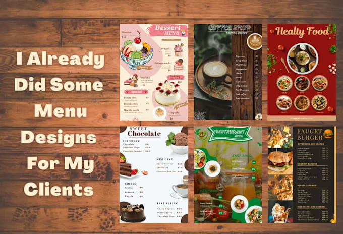 Design amazing digital menu board and restaurant menu by Pronaeem143 ...