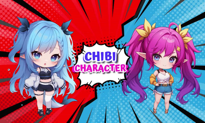 Draw you a cute custom anime chibi character design by Arifin_pratama ...