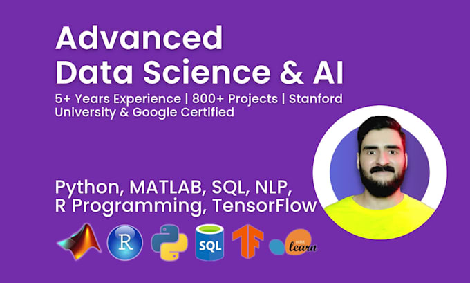 Do data science, data analysis, machine learning, deep learning and nlp by Data_analytica | Fiverr