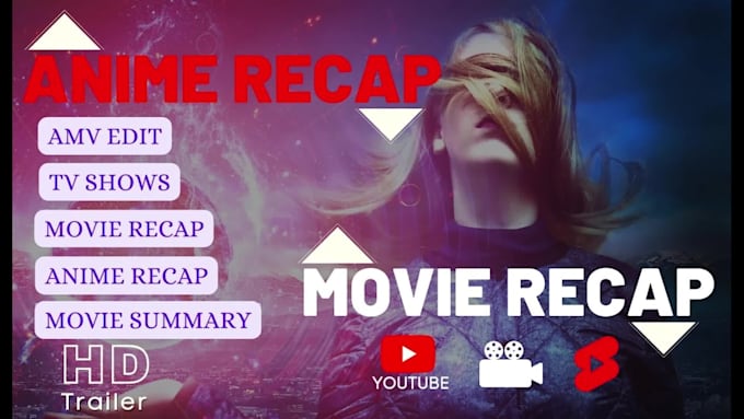 Edit movie recap summary and amv edit, anime recapped for youtube ...