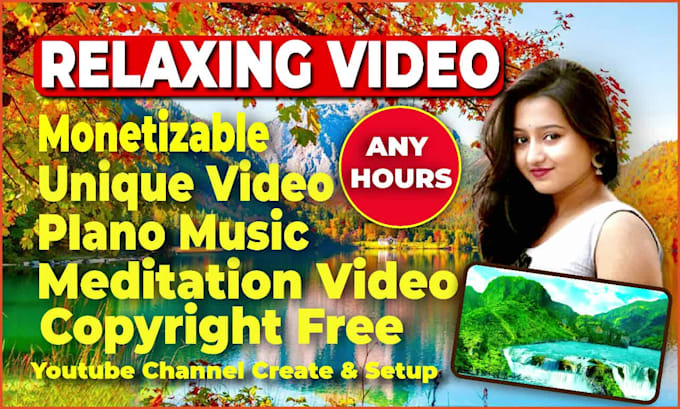 Youtube channel create and setup, 40 hd relaxing music video, nature ...
