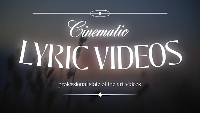 Create a professional looking lyric video for your song by Musicdesigns ...