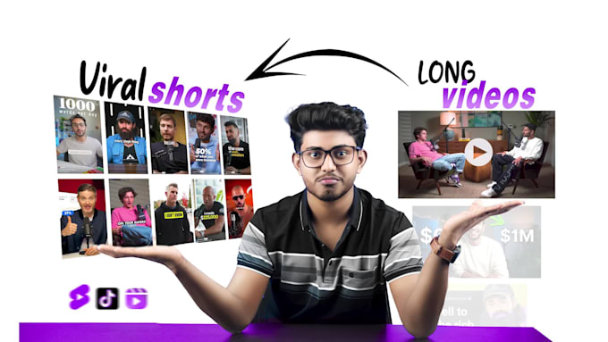 Repurpose your youtube or podcast videos into viral shorts, reels and ...