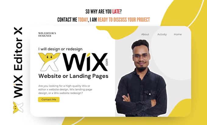 Do wix website design or redesign, wix landing page, wix editor x website design by ...