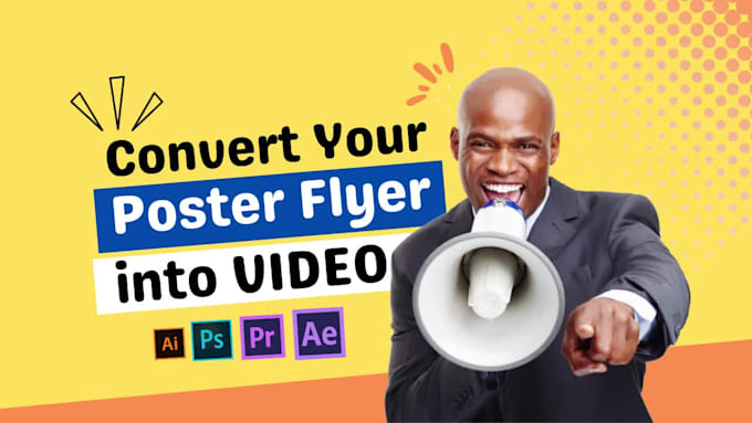 Convert your psd illustrator poster flyer to animated video by Zulkiflb ...