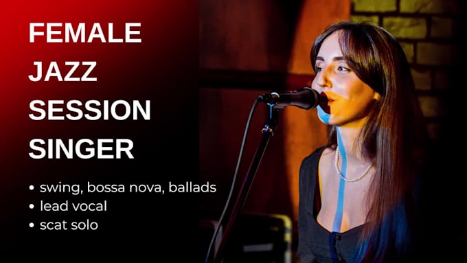 Be your female jazz swing blues latin neo soul singer by Anastasiiaua15 ...