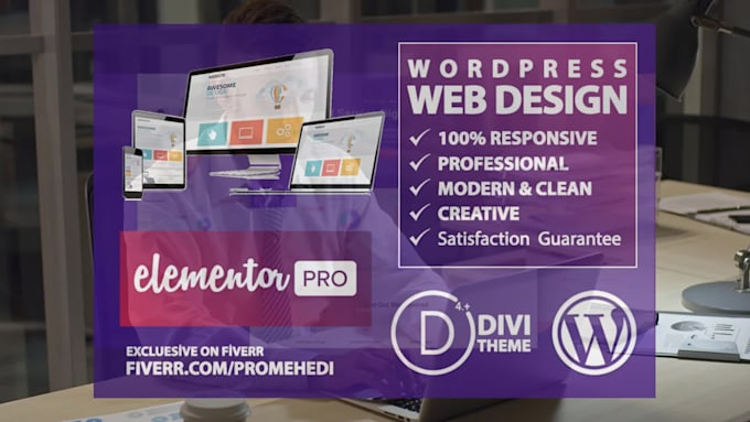 Design responsive wordpress website, landing page by elementor pro by ...