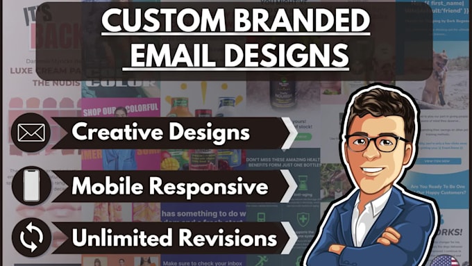 Create custom branded email designs for your business by Hrapp98 | Fiverr