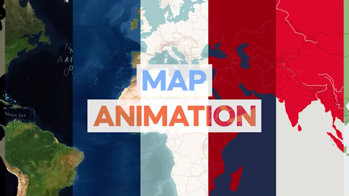 Do location or travel map animation by Mayankmaurya640 | Fiverr