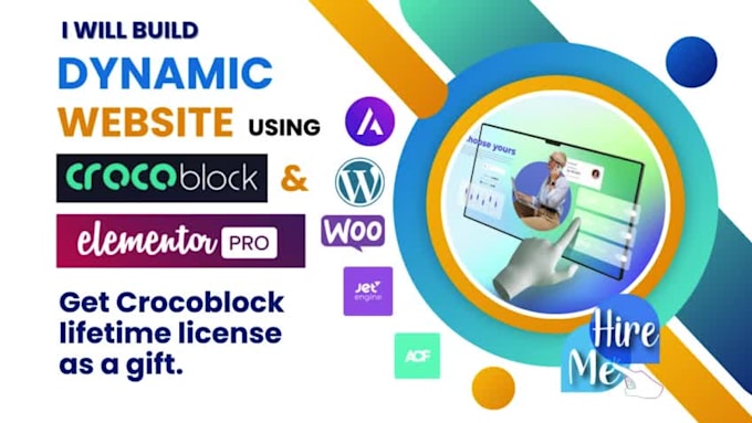 Do dynamic wordpress website using crocoblock jetengine elementor pro ...