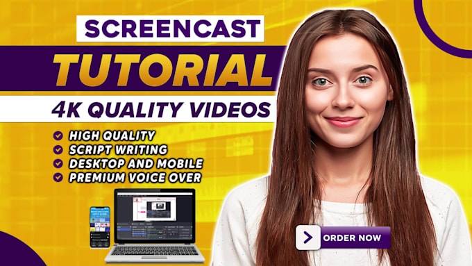 Record 4k screencast tutorial or explainer video for your website or app by Javeed_fiaz | Fiverr