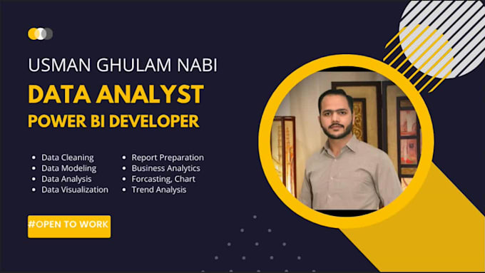 Create power bi dashboard by Usman_d_analyst | Fiverr