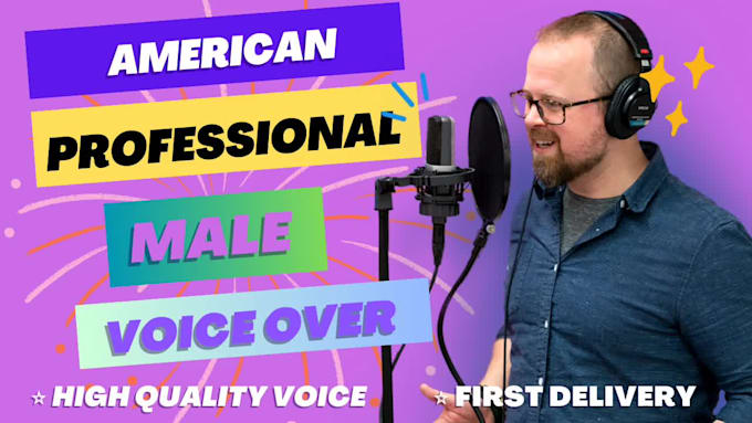 Record a professional american male voice over by Davidcboyd | Fiverr