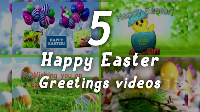 Create 5 happy easter greetings video intro by Cheapintromaker | Fiverr