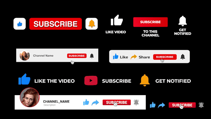 Create 3d youtube subscribe animations for your channel by Shani_gigz ...