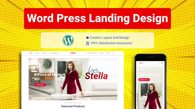 Create wordpress landing page design or single page website by Mavangers | Fiverr