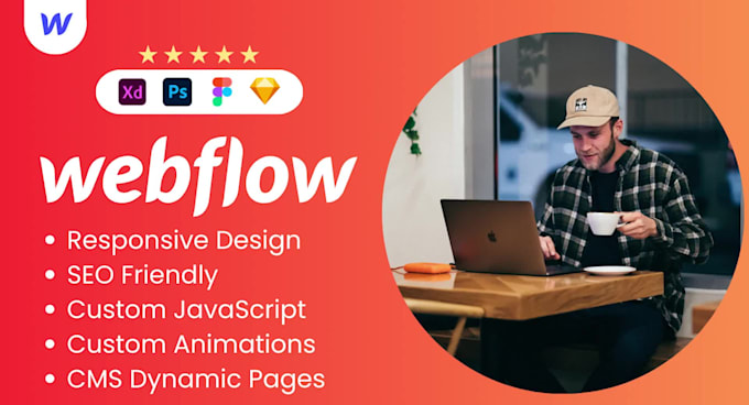 Build webflow website, xd to webflow, figma to webflow design, webflow developer by Hammassaeed ...