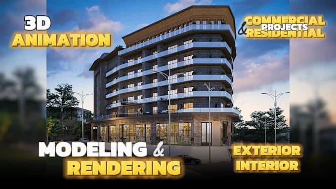 Do realistic architecture 3d animation 3d model 3d rendering walkthrough video by Musabmasood ...