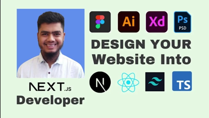 Convert The Figma Design To React Js Figma Design To Next Js With Typescript By Iamhasanhabib1 
