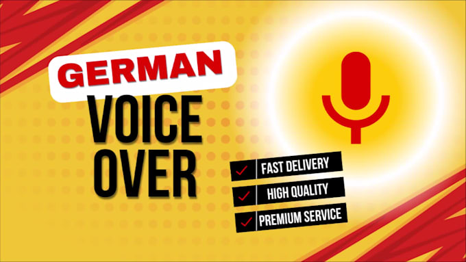 Record a german female voice over with unlimited revisions in 48 hours ...