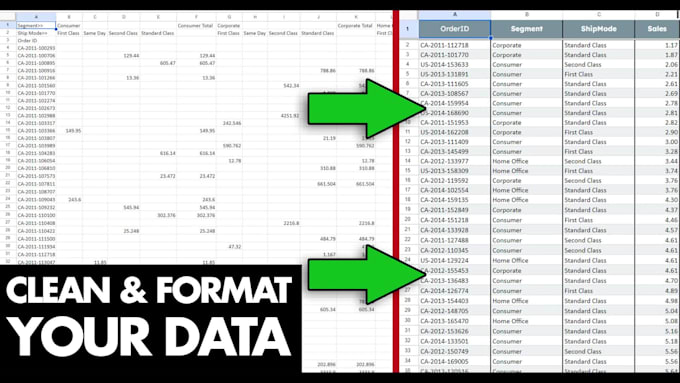 Clean up, organize, and format your spreadsheet data by Zachary_designs ...