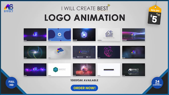 Create sensational and best logo reveal animation by A6effect | Fiverr