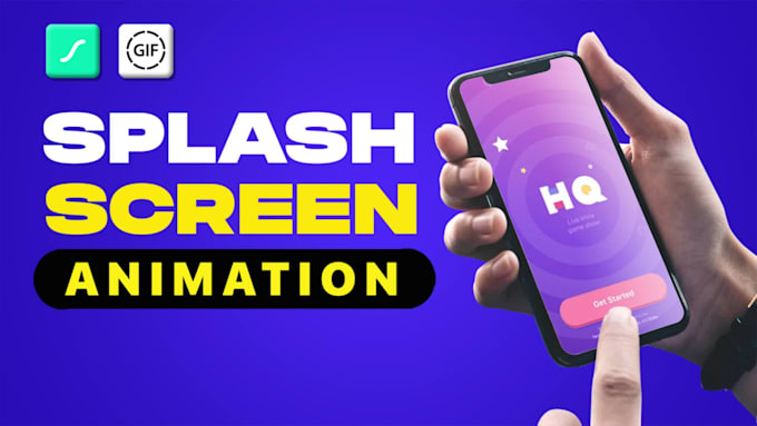 Do app logo splash screen animation in lottie json svg by Zedd_rawat022 ...