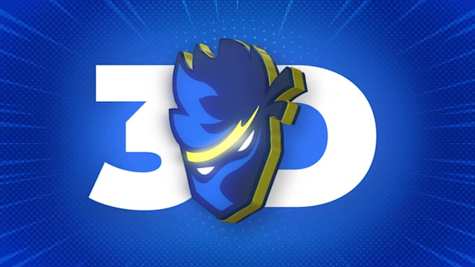 Create a 3d rotating logo gif animation spin loop by Logo_design76 | Fiverr