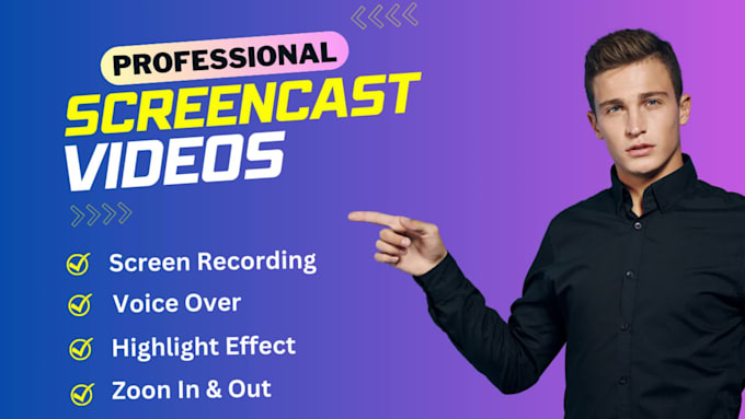 Create a screencast desktop videos for your software, app and website by Adnannawaz160 | Fiverr