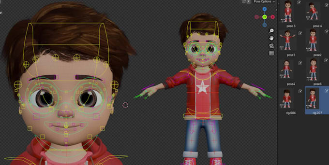 Rig your 3d character professionally in blender and maya by Aaimashah1 | Fiverr